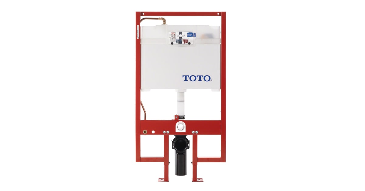 TOTO WT152M#01 In-Wall Tank Unit for Wall-Hung Toilets with Copper Pipe ...