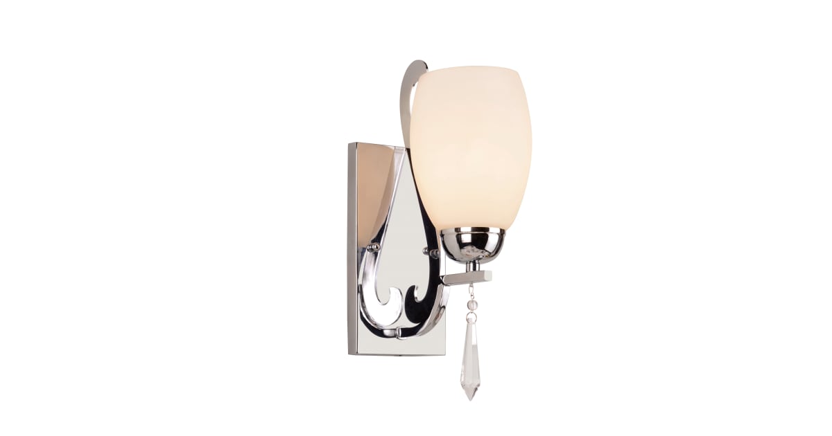 Trans Globe Lighting 1081 PC 1 Light Crystal Drop Wall Sconce from the ...