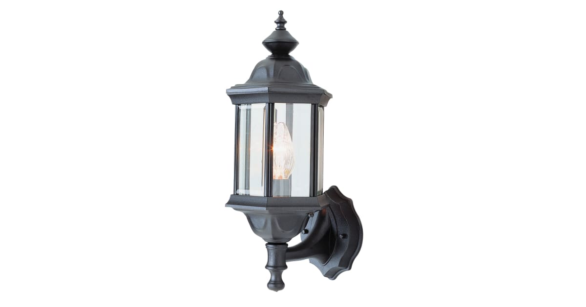 Trans Globe Lighting 4290 BK Single Light Up Lighting Outdoor Wall ...