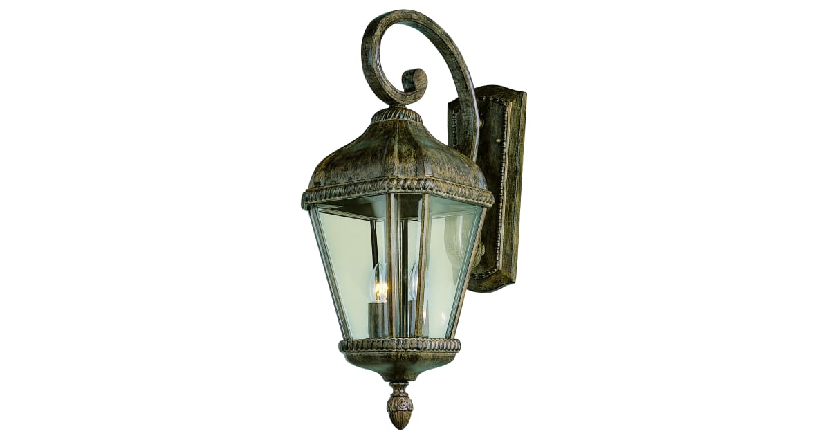 Trans Globe Lighting 5150 BRT Two Light Up Lighting Outdoor Wall Sconce ...