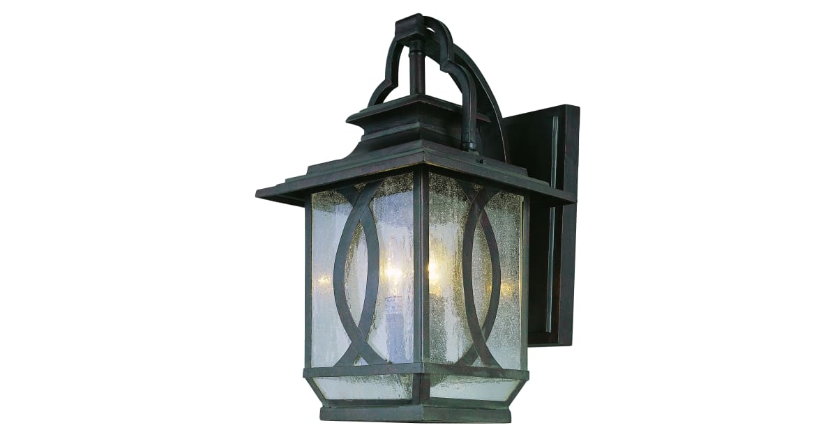 Trans Globe Lighting 5191 BRT Two Light Up Lighting Medium Outdoor Wall ...