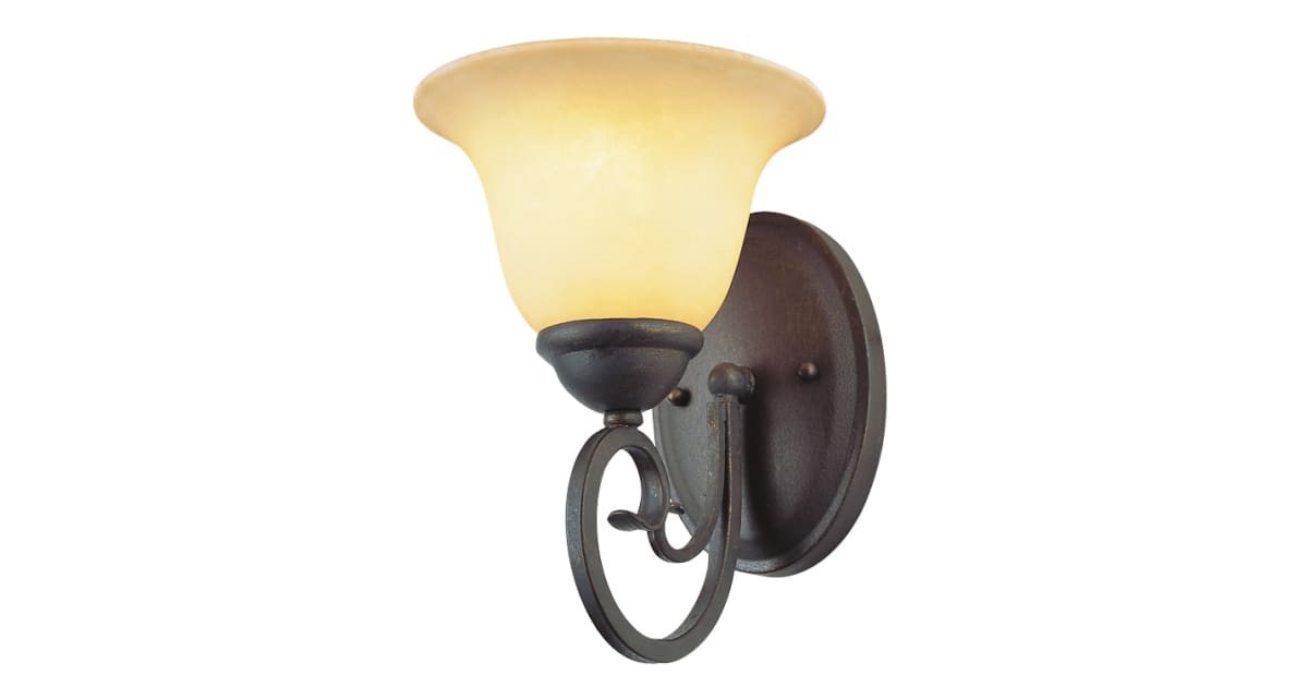 Trans Globe Lighting 6521 ABZ Single Light Up Lighting Wall Sconce from ...