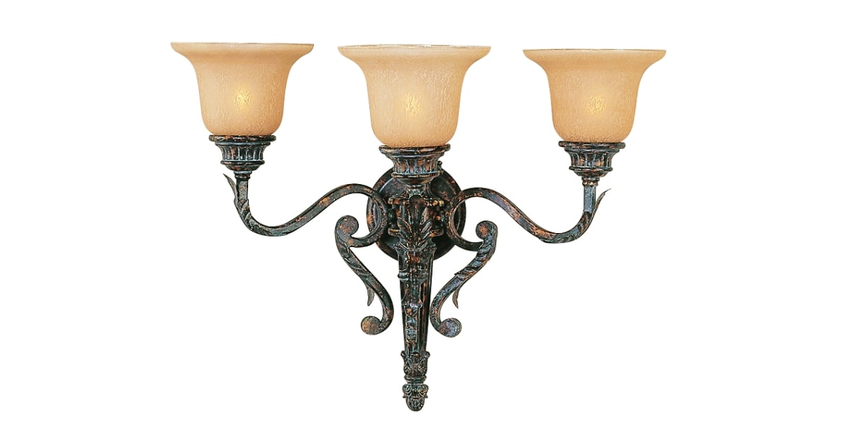 Trans Globe Lighting 6953 TS Three Light Up Lighting Wall Sconce from ...