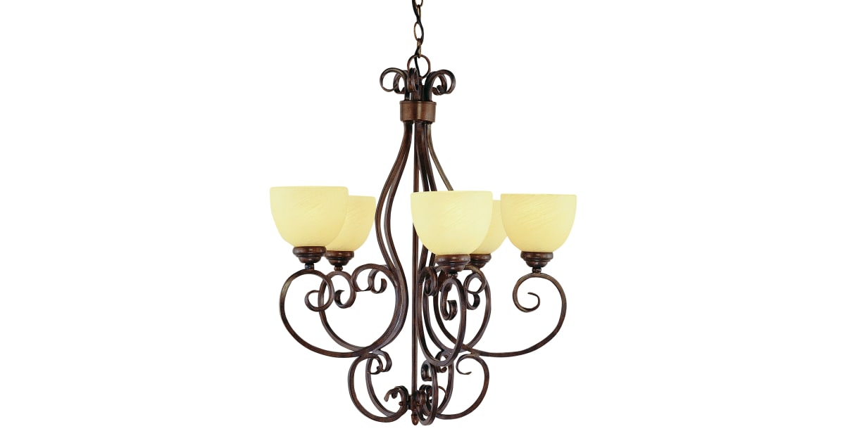 Trans Globe Lighting 7217 ROB Five Light Up Lighting Chandelier from ...