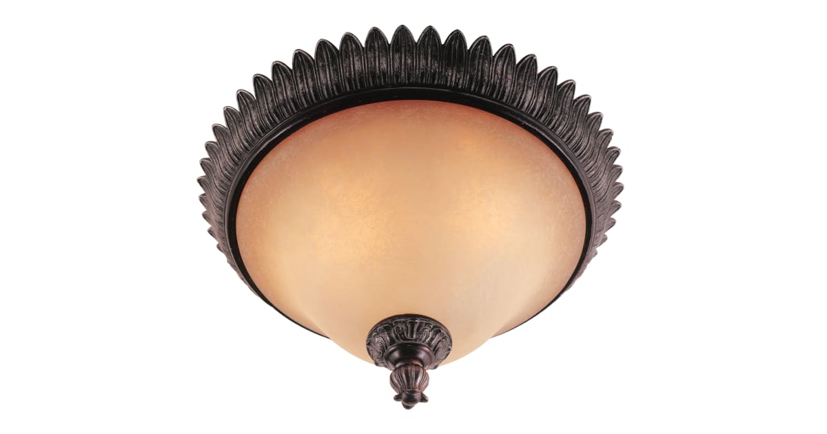 Trans Globe Lighting 9920 RB Two Light Down Lighting Flush Mount ...