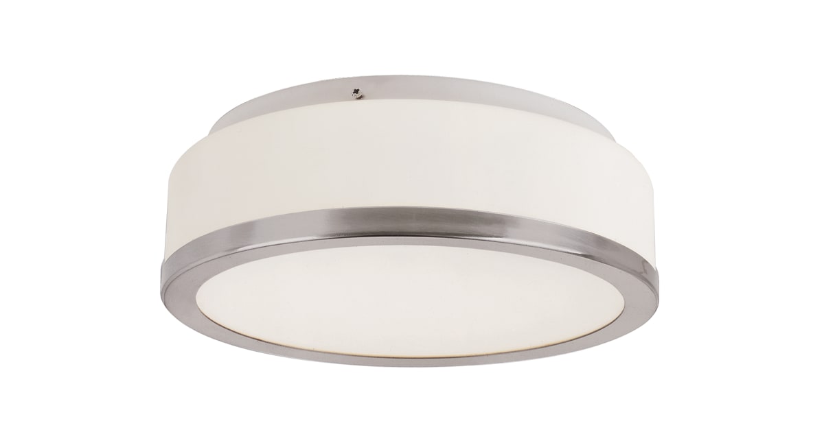 Trans Globe Lighting 10093 BN 2 Light 13" Flush Mount Round Ceiling ...