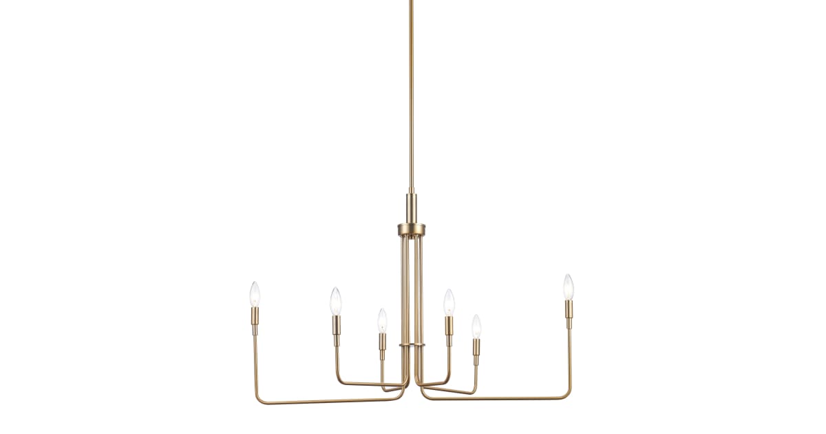 Trans Globe Lighting 11316 AG Charlotte 6 Light 36" Wide Taper Candle ...