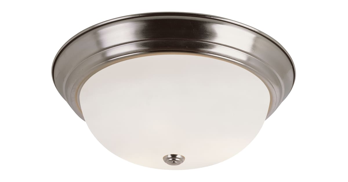 Trans Globe Lighting 13719 BN 3 Light 15" Flush Mount Round Ceiling ...
