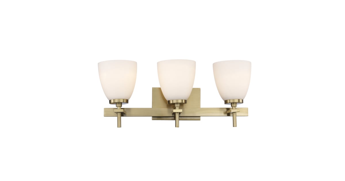 Trans Globe Lighting 22293 AG Oxnard 3 Light 20" Wide Bathroom Vanity ...