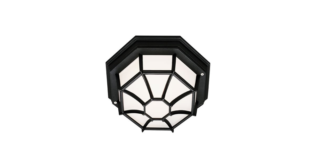 Trans Globe Lighting 40581 BK Single Light Down Lighting Flush Mount ...