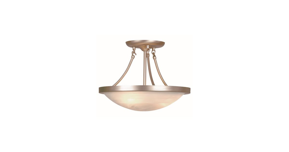 Trans Globe Lighting 6210 BN Halley 3 Light 15" Wide Semi-Flush Bowl ...