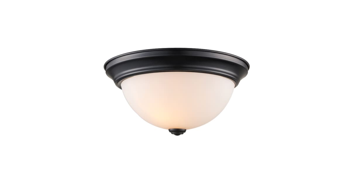 Trans Globe Lighting 70526-11 BK Mod Pod 12" Wide Flush Mount Bowl ...