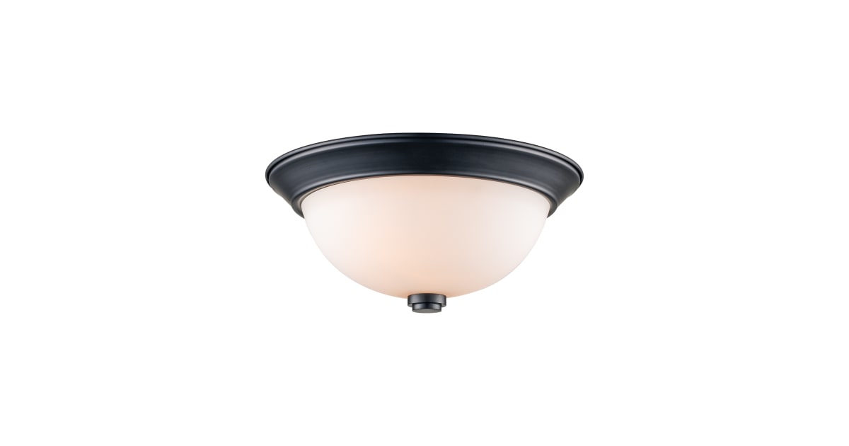Trans Globe Lighting 70526-13 BK Mod Pod 2 Light 13" Wide Flush Mount ...