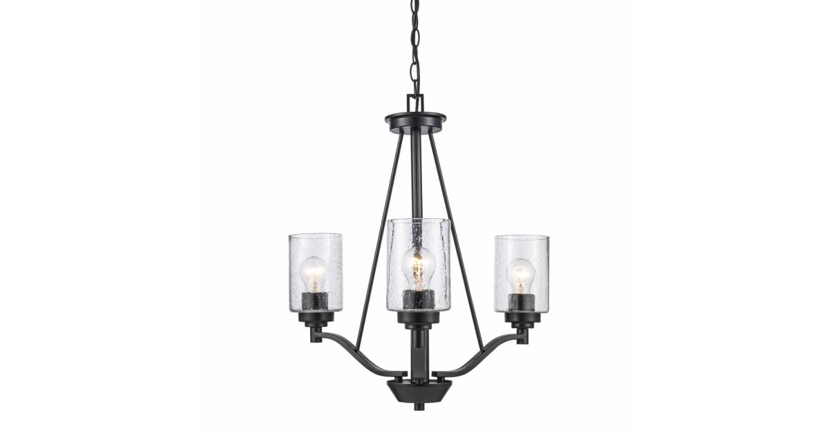 Trans Globe Lighting 80525-3 BK Mod Pod 3 Light 21" Wide Chandelier ...
