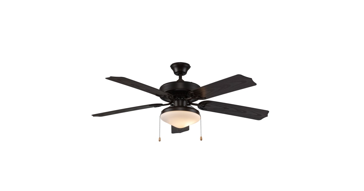 Trans Globe Lighting F-1021 ROB Woodrow 52" 5 Blade Indoor Ceiling Fan ...
