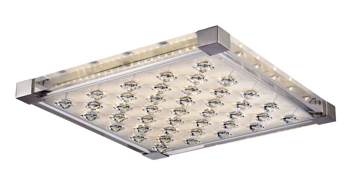 Trans Globe Lighting MDN-1261 1 Light 24" Wide LED Flush Mount Ceiling ...