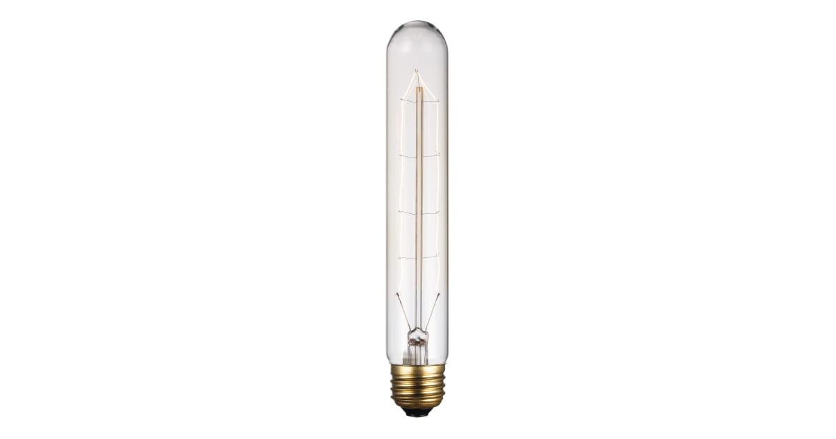 Trans Globe Lighting OC-T960CL Single 60 Watt Clear Tube Vintage Edison ...