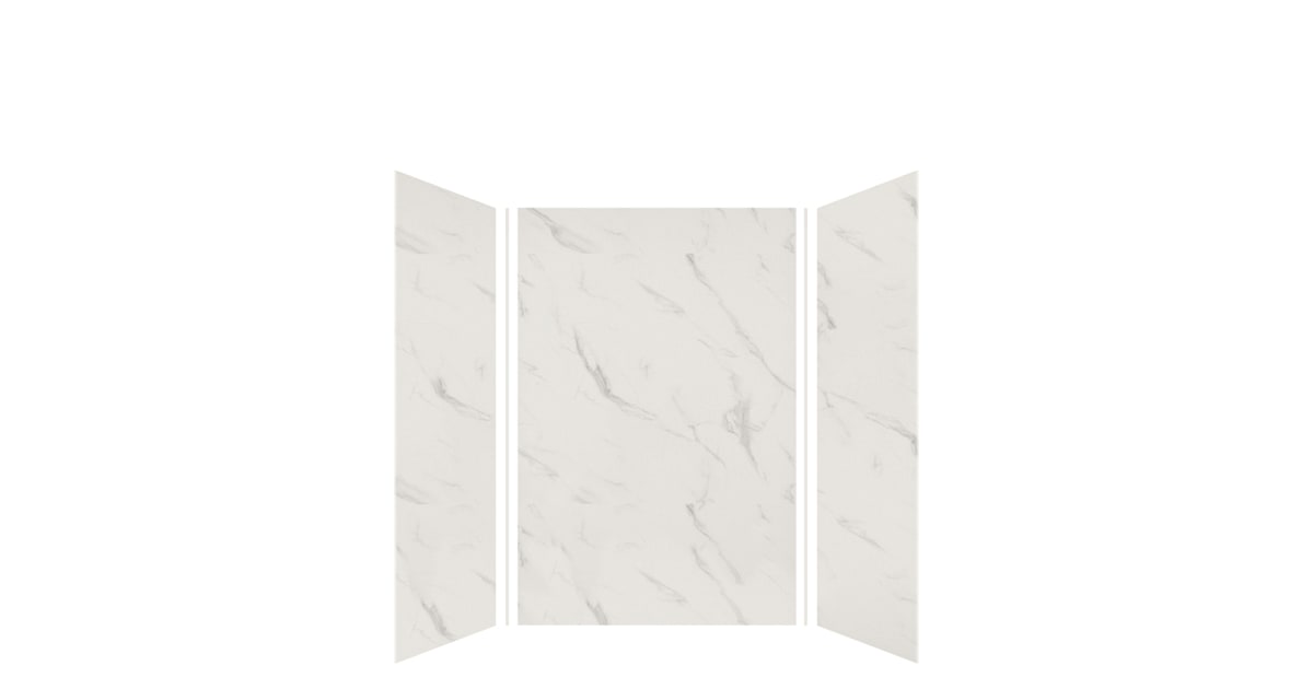 Transolid EWK484872-41 Expressions 48" W x 48" D x 72" H Three Panel ...