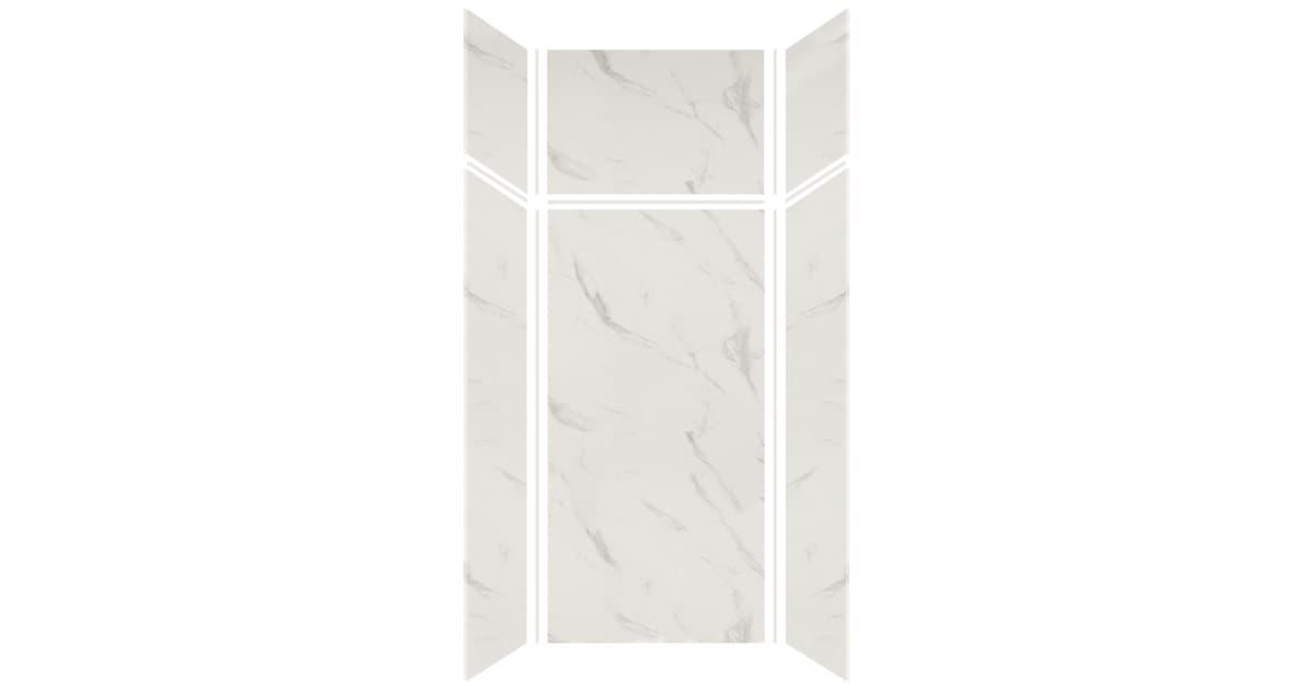 Transolid EWKX363696-41 Expressions 36" W x 36" D x 96" H Six Panel ...