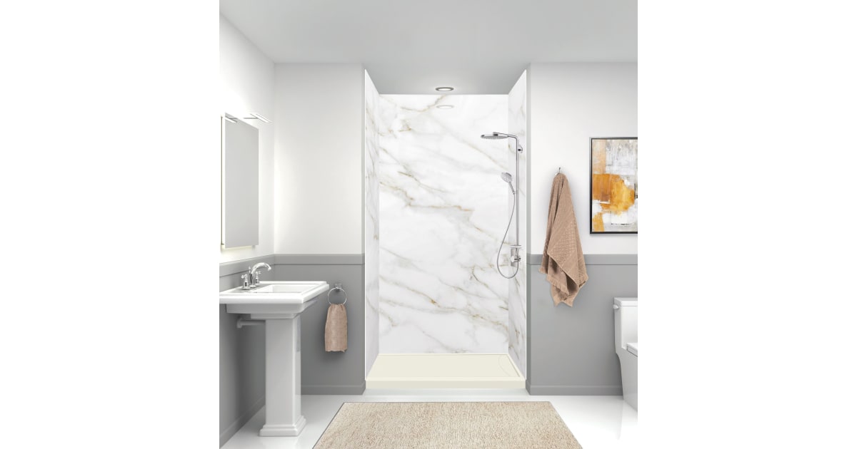 Transolid FSL4834R-02 48" x 34" Rectangular Shower Base with Single ...