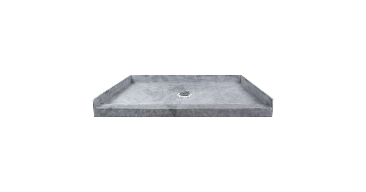 Transolid FTT6036C Ready Tile 60" x 36" Rectangular Shower Base with ...