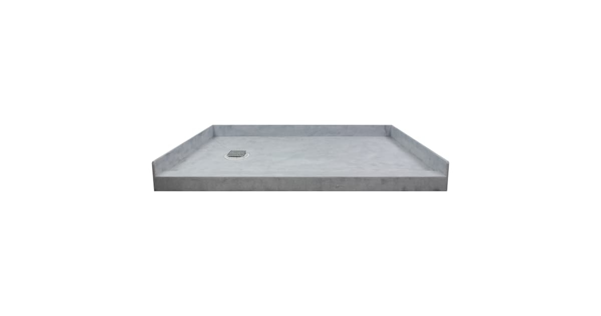 Transolid FTT6036L Ready Tile 60" x 36" Rectangular Shower Base with ...