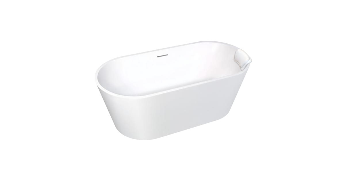 Transolid K-AFTM5931-M31 Maris 59" Free Standing Acrylic Soaking Tub ...