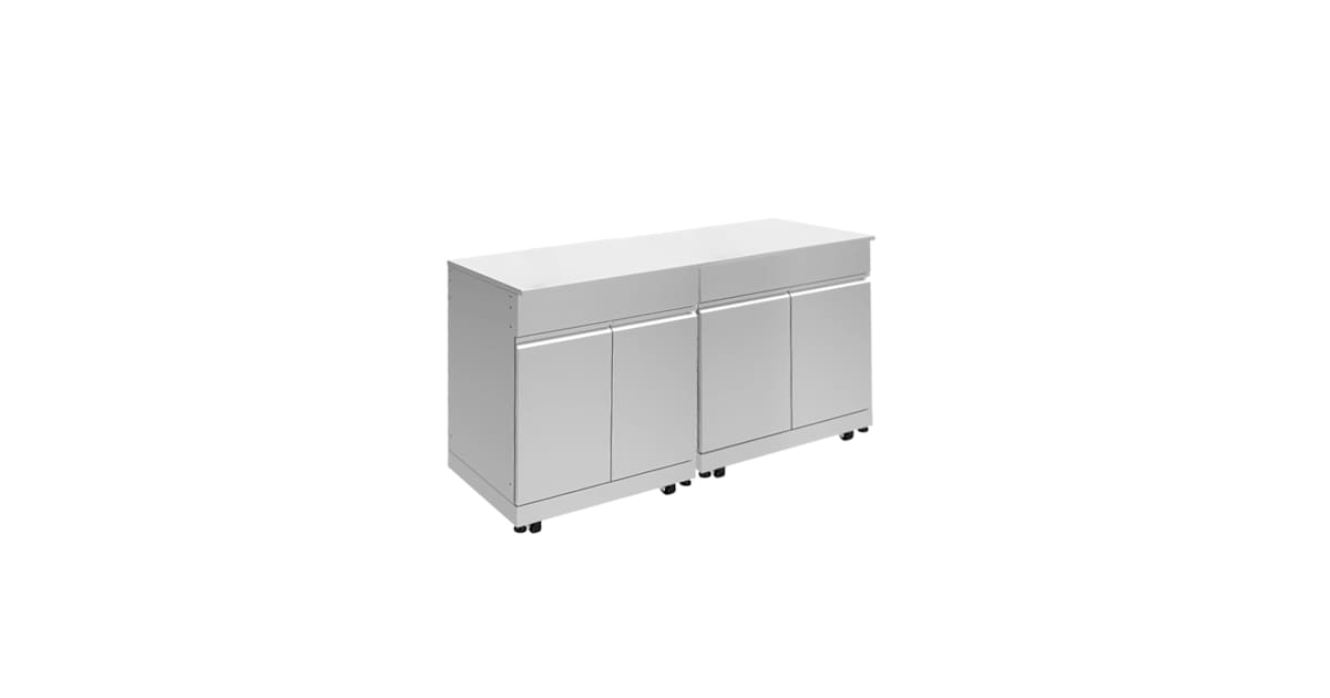 Transolid OUC6424 Outdoor Kitchen 64" W x 24" D x 37" H Double Utility ...