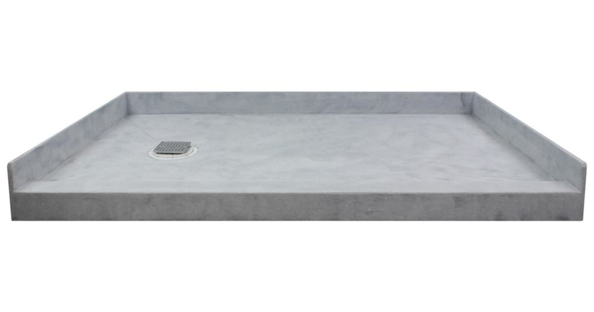 Transolid FTT6032L Ready-to-Tile 60" x 32" Rectangular Shower Base with ...