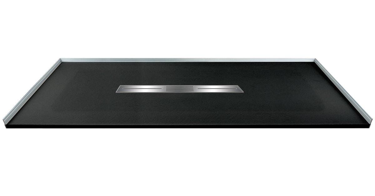 Transolid FZS6332C-09 Trimslate 63" x 31-1/2" Rectangular Shower Base with Center Drain ...