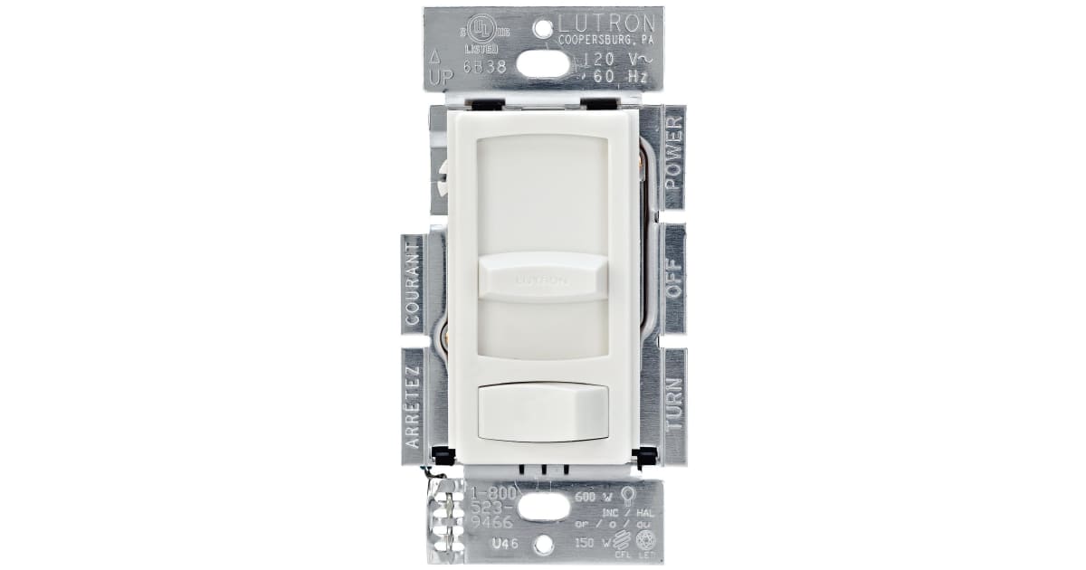 Tresco L-CTCL-153P-WH-1 Lutron Skylark Contour C-L 150W LED Dimmer | Build.com