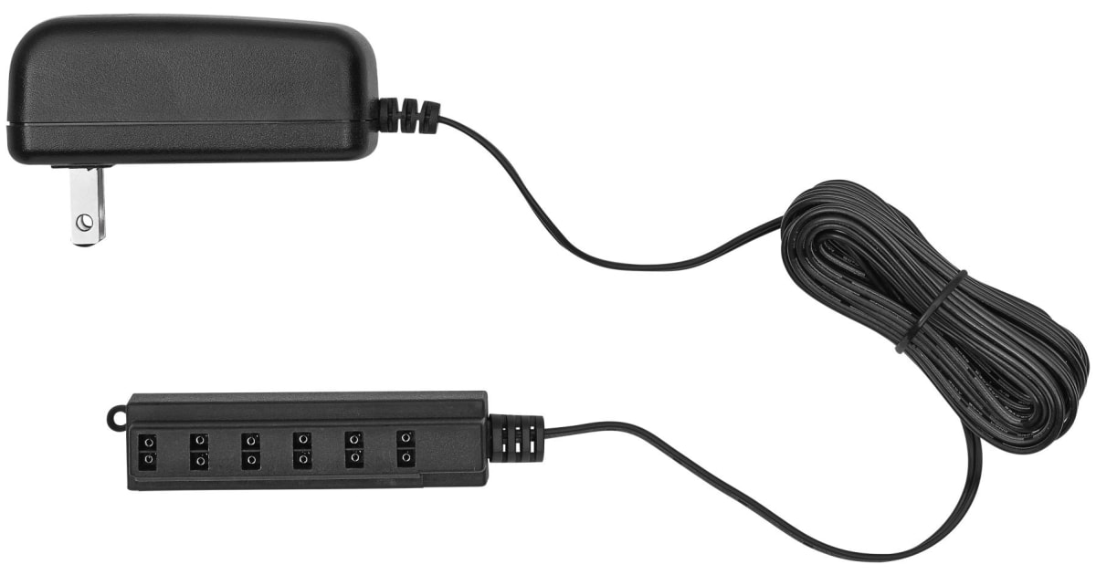 Tresco L-DC-ELT15WP-CON-1 12VDC 15W Wall Mount Power Supply with 6-Snap ...