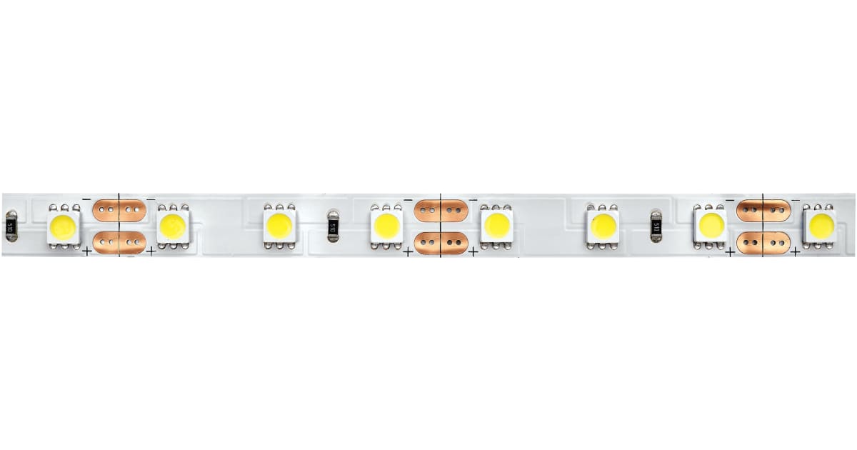 Tresco L-FLXTPE-NRV-1 FlexTape 10' Long Very High Output LED Strip Light - 12VDC, 4.4W/Ft ...