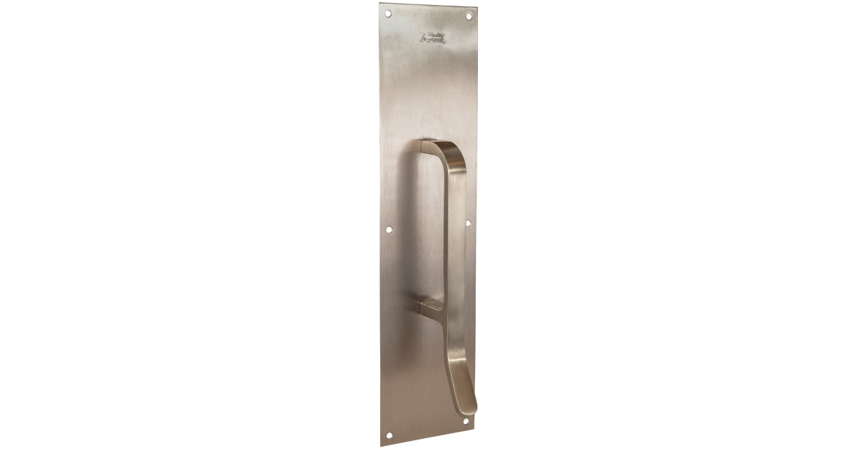 Trimco 1035-3.710CU Ultimate Restroom 4" x 16" Pull Plate with 9" Hands ...
