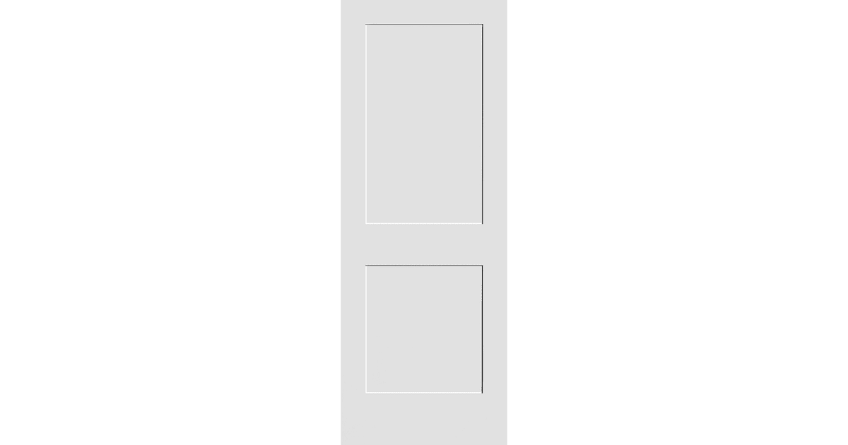 Trimlite 1168138pri8402 22" x 80" 2 Panel Shaker Primed Solid Core ...