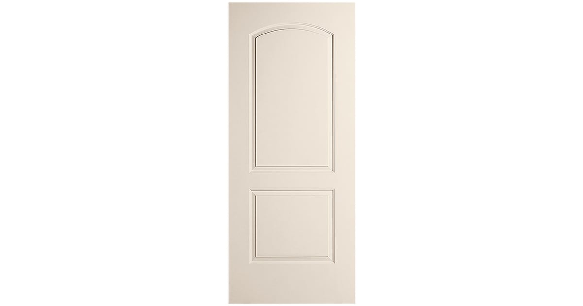 Trimlite 1668MHCCAI 18" x 80" Primed 2-Panel Arch Top Caiman Molded ...