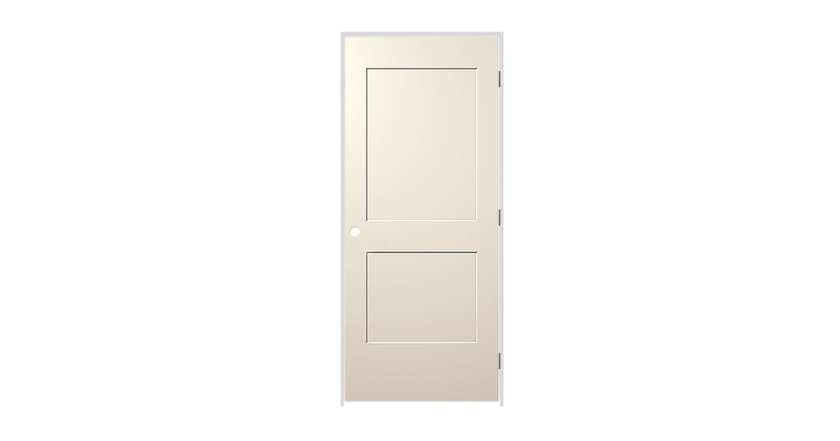 Trimlite 1668MHCMONLH10B714 18" x 80" Primed 2-Panel Monroe Molded ...