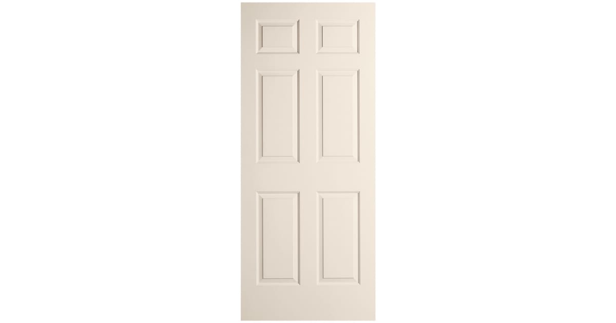 Trimlite 2068MHCCOL 24" x 80" Primed 6-Panel Colonist Molded Textured ...