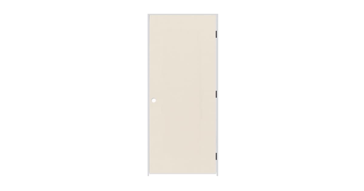 Trimlite 2468FSCPHBLH1D714 28" x 80" Primed Hardboard Solid Core Flush ...