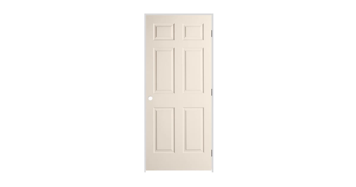 Trimlite 2468MHCCOLLH1D6916 28" x 80" Primed 6-Panel Colonist Molded ...