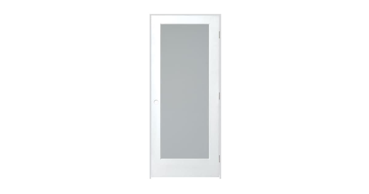 Trimlite 2668138pri1501SATTLH154916 30" by 80" 1 Frosted Glass Lite ...