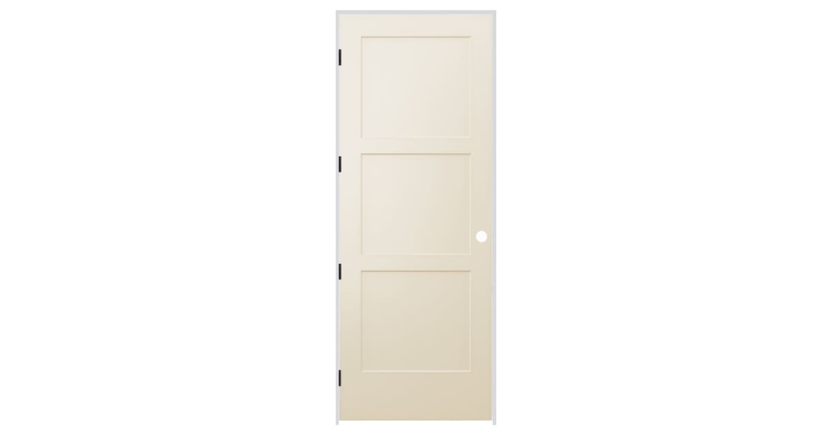 Trimlite 2680MHCBIRRH1D6916 30" x 96" Primed 3-Panel Birkdale Molded ...