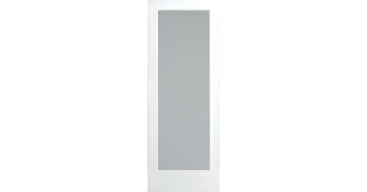 Trimlite 2868138pri1501SATT 32" by 80" 1 Frosted Glass Lite Reversible ...