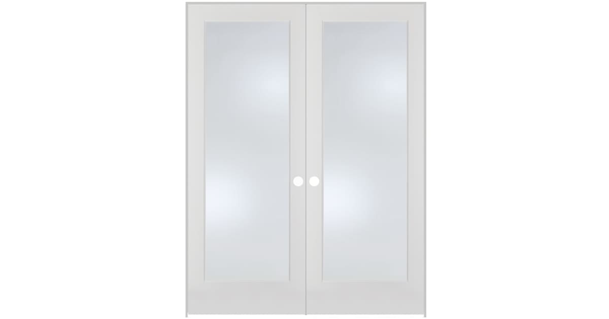 Trimlite 2868138pri1501SATT15714-DBL 64" by 80" 2 Frosted Glass Lite ...