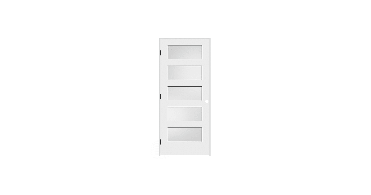 Trimlite 2868138pri8405GLRH1D6916 32" by 80" 5-Lite Shaker Right Handed ...