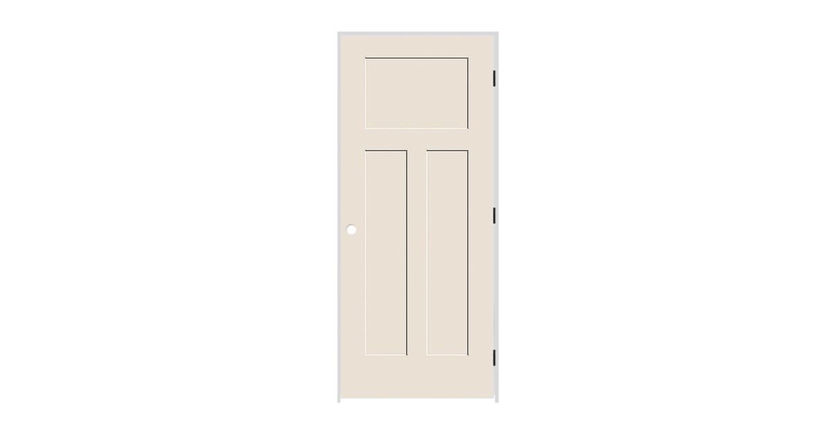 Trimlite 2868MHCCRALH1D6916 32" x 80" Primed 3-Panel Craftsman III ...