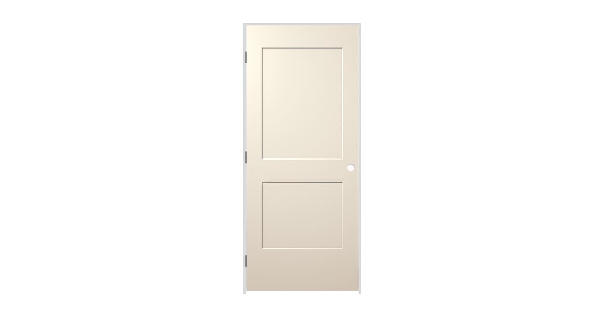 Trimlite 2868MHCMONRH1D6916 32" x 80" Primed 2-Panel Monroe Molded ...