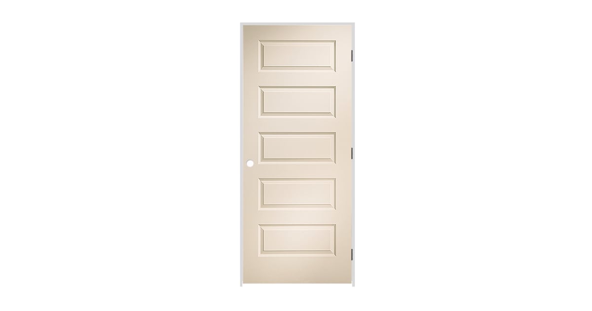 Trimlite 2868MHCROCLH10B714 32" x 80" Primed 5-Panel Rockport Molded ...