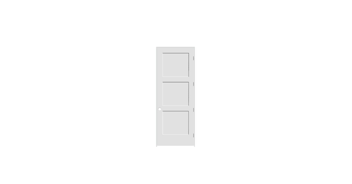 Trimlite 2880134PRI843320MLH26DM4916 32" by 96" 3-Panel Shaker Left ...