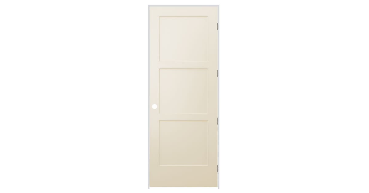 Trimlite 2880MHCBIRLH26D6916 32" x 96" Primed 3-Panel Birkdale Molded ...